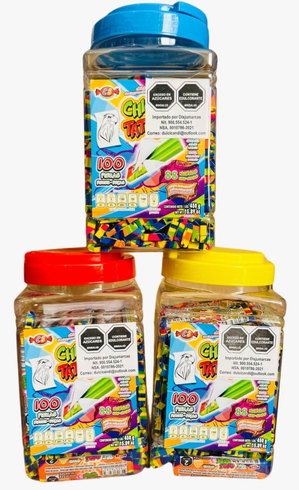 CHICLE TATUAJE X 100 UDS - Dulces Tuggi